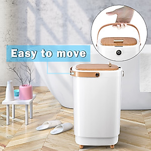 TMWINGS Towel Warmers for Bathroom Bucket，Luxury Large Spa Towel Hot Warmer Bucket Style-Hot Towels in 10 Minutes-Fits Up to Two Oversized Towels - Bathrobe, Towel, Blanket-Yellow