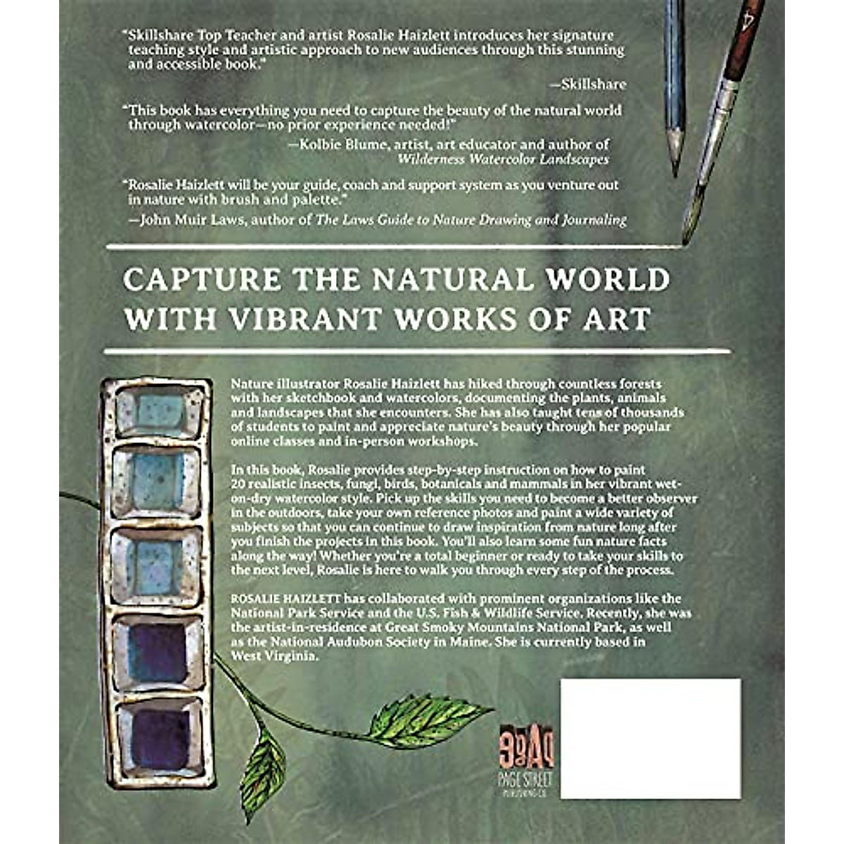 Watercolor in Nature: Paint Woodland Wildlife and Botanicals with 20 Beginner-Friendly Projects