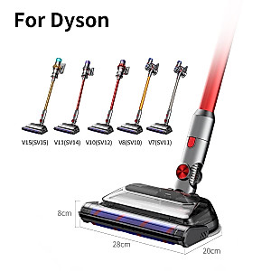 Electric mop Head for Dyson v7 v8 v10 v11 v15Vacuum Cleaner,Wet vacuum cleaner for furniture with detachable water tank and six reusable mop pads.