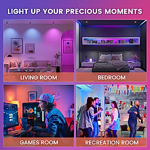 Bonlux MR11 Color Changing Light Bulb 12v RGB LED Bulb 2W MR11 Remote Control Light Bulb LED Replacement for Halogen Bulb GU4 RGB Bulb LED Spotlight for Landscape Lighting, RGB + Cool White, 4-Pack