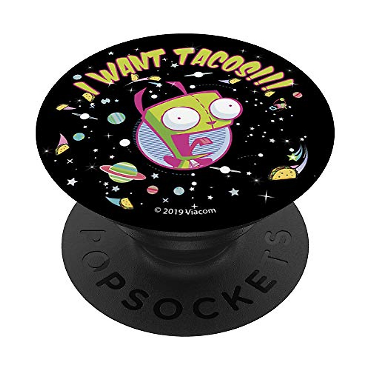 Invader Zim Gir I Want Tacos PopSockets PopGrip: Swappable Grip for Phones & Tablets