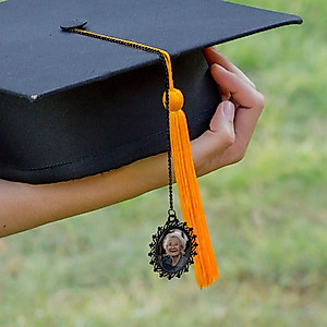 AILIN Custom Graduation Cap Tassel 2024 Oval Antique Photo Charm Class Of 2023 College Gifts For Him Her