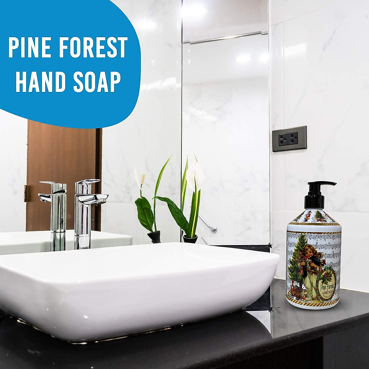 Home & Body Holiday Greetings Collection Hand Soap - 4 Bottles, 21.5 fl oz each