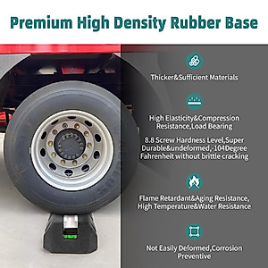 WeCooper Floor Mounting Base Pad for 9000-36000BTU,Heavy-Duty Condenser Rubber Floor Mount Base Kit,Anti-Vibration Isolator Mounting Bracket for Ductless Mini Split Air Conditioner Heat Pump