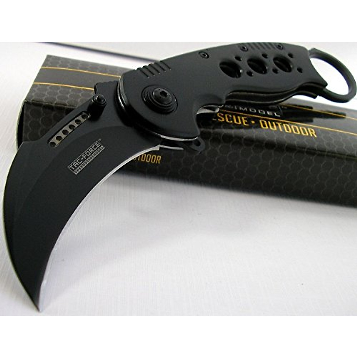 TAC-FORCE Spring Assisted G'Store Opening Knives Black KARAMBIT CLAW Rescue Pocket Knife 6 product ratings