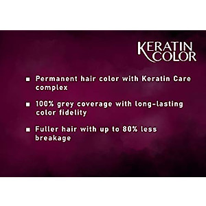 Schwarzkopf Keratin Color Permanent Hair Color Cream, 1.1 Midnight Black