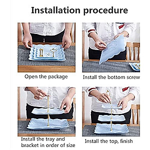 Aebor Cupcake Stand, 3 Tier Plastic Tiered Tray, Dessert Candy Snacks Bread Tower Tray, Plastic Cake Stand for Wedding Home Holiday Birthday Christmas Party Decor (Pink)