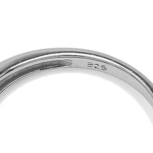 Silvershake Genuine Citrine White Gold Plated 925 Sterling Silver Triquetra Celtic Knot Solitaire Ring Size 8