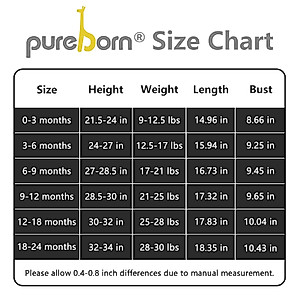 pureborn Baby Boy Girl Long Sleeve Cotton Bodysuit Spring Fall Peter Pan Collar Romper Solid White 3-6 Months