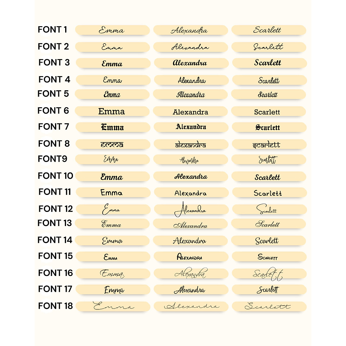 XanmegoJewelry 14K Gold Personalized Name Necklace - Custom Name Necklace with 18 Font Styles - Gold Figaro, Rolo or Cable Chain - Custom Bridesmaids Gifts