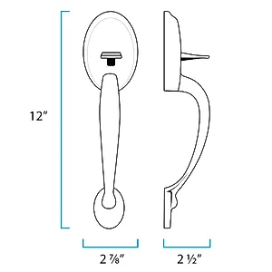 MiLocks BXF-02SN Digital Deadbolt Door Lock and Passage Handleset Combo with Keyless Entry via Remote Control and Keypad Code for Exterior Doors, Satin Nickel
