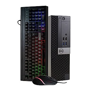 Dell Optiplex 7040 Desktop Computer PC, 16GB RAM, 500GB SSD Hard Drive, Windows 10 Professional 64 Bit (Renewed)