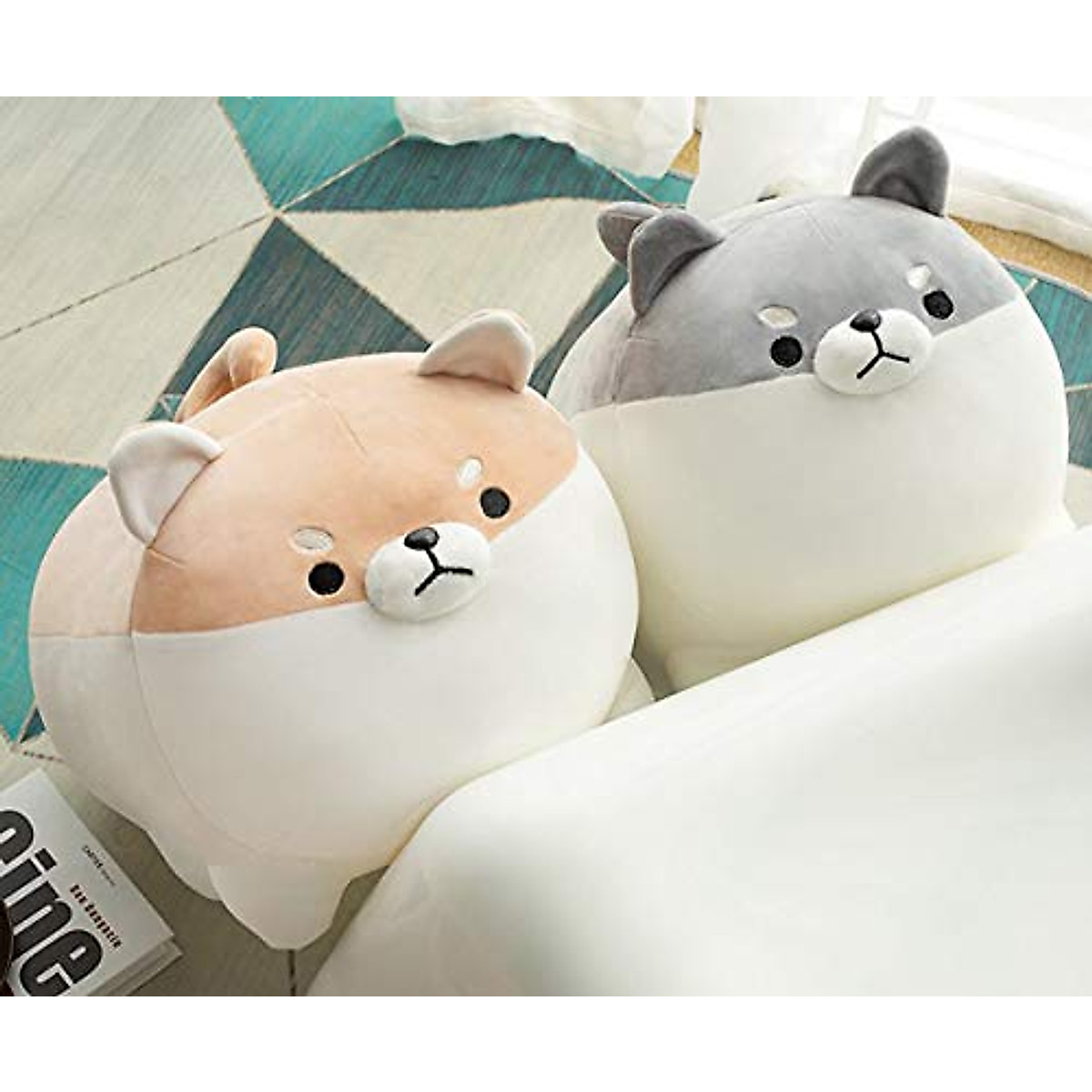 Auspicious beginning Shiba Inu Plush-19.6" Corgi Plush Dog Plushies Stuffed Animal, Plushie Toy Anime Kawaii Plush Soft Pillow, Giant Plushies Plushy, Cute Plushies Birthday Gifts for Kids Boys Girls