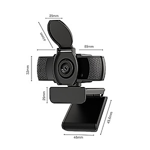 Computer Camera with Microphone,1080P Webcam with Webcam Cover Compatible with Mac OS Windows Laptop PC Desktop,HD Webcam for Live Streaming Gaming Calling Video Conferencing