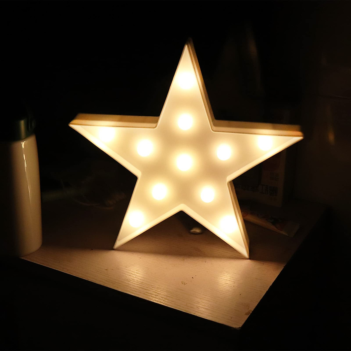 AUSAYE 3 PCS 3D Crescent Moon Light Cloud Led Star Lamp, Decorative Night Lights Room Decor NightLight for Kids Adults Birthday Christmas Gifts