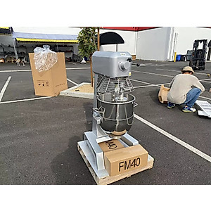 Commercial Mixer 40-Quart Food Bakery Pizza Dough Mixer Grinder Stand, 3 Phase, 240V, NSF Certified Restaurant kitchen HLM-40B