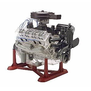 Revell 85-8883 1/4 Visible V-8 Engine Plastic Model Kit, 12-Inch,Multi-Colored