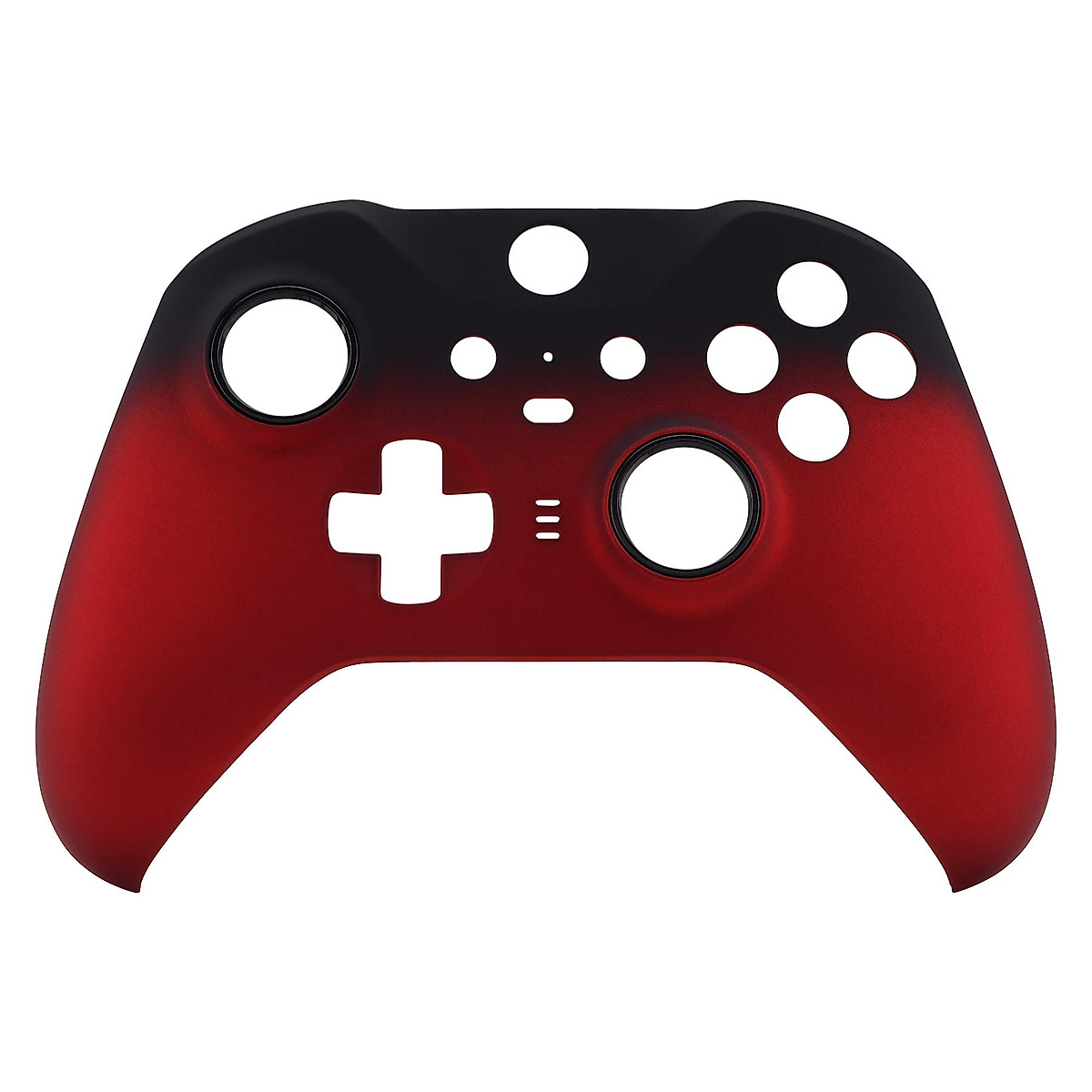 eXtremeRate Shadow Scarlet Red Soft Touch Grip Faceplate for Xbox One Elite Series 2, Front Housing Shell Cover Replacement Kit for Xbox Elite 2 Core Controller Model 1797 - Controller NOT Included
