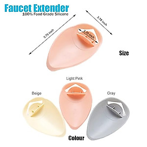 Faucet Extender for Toddlers - Sink Extender for Kids Hand Washing, Bathroom Sink Spout Wash Helper for Children Baby(3 Pack)