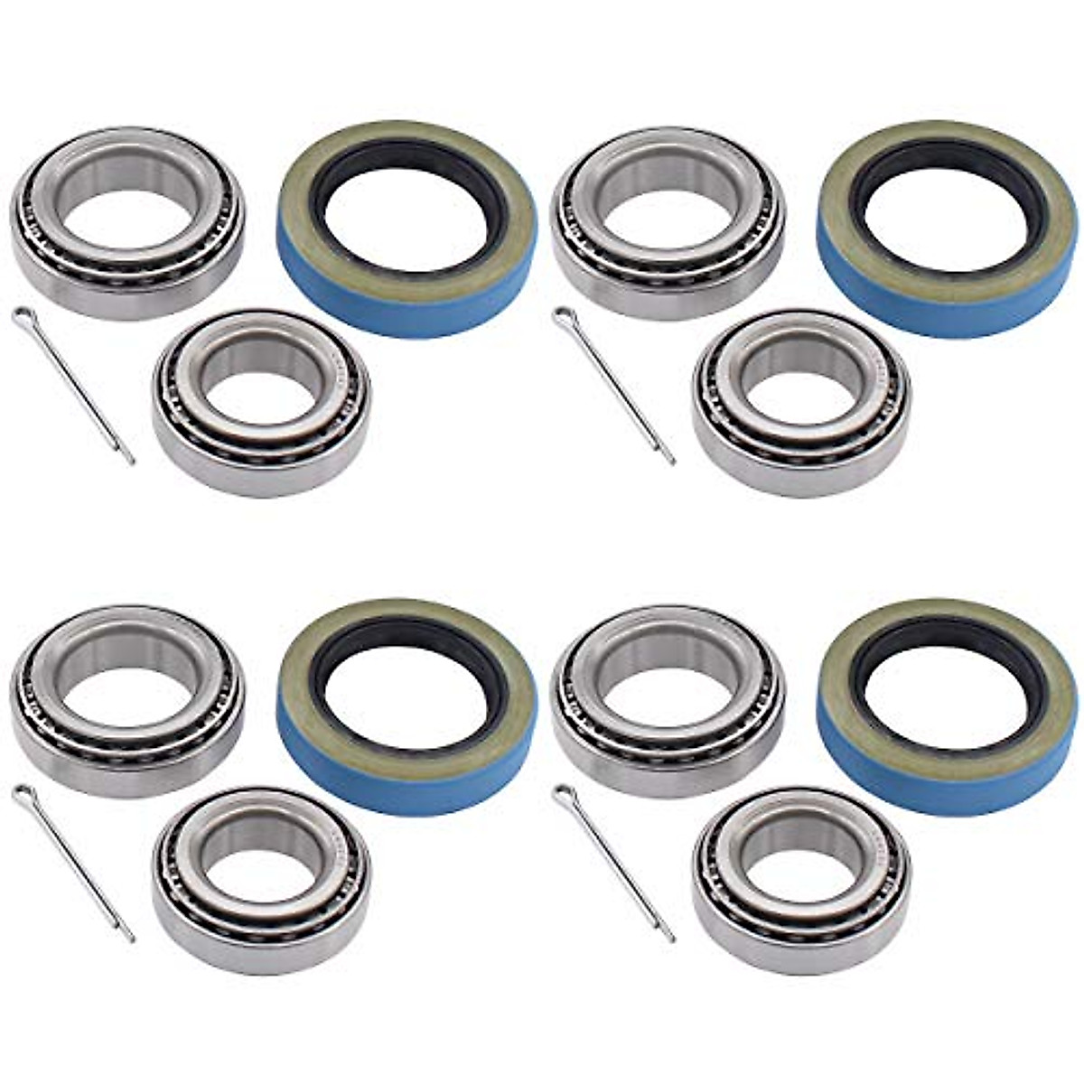 ApplianPar Pack of 4 Trailer Hub Bearings Kit L68149 L44649 for 3500 1.719 inch Spindle 84 Axle