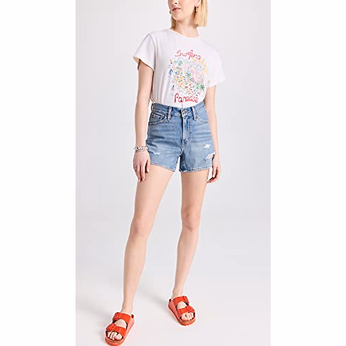 Levi's Women's 80s Mom Shorts, Chatterbox, Blue, 26