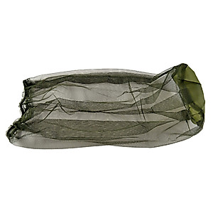 Home-X Anti-Mosquito Mesh Head Net, Bug Face Shield, 100% Polyester Soft Fly Screen Fine Mesh Mosquito Netting-Head Net-Black