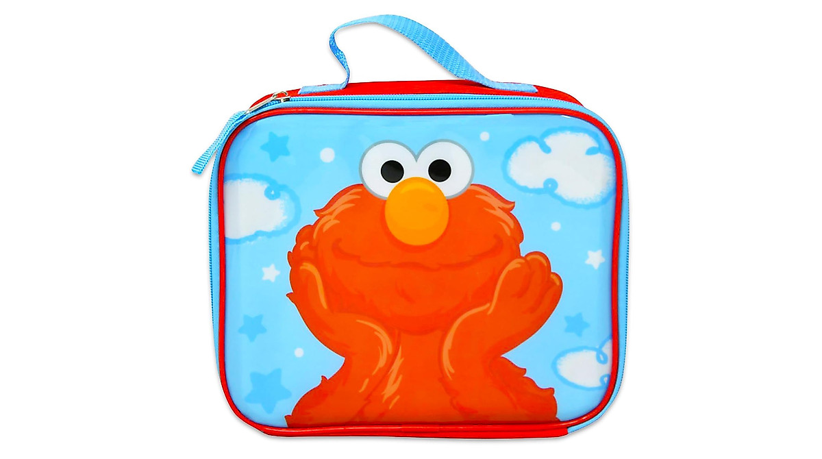 Sesame Street Elmo School Backpack & Lunch Box Set for Kids