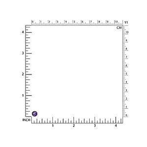 Silvershake 6mm Round Natural Amethyst Black Rhodium Plated 925 Sterling Silver Victorian Style Stud Earrings