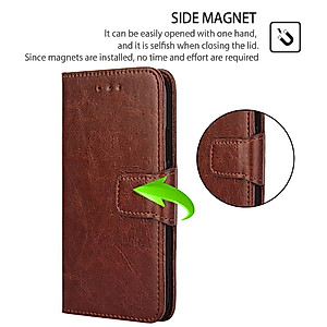 Compatible with Motorola Moto G Play (2023) Wallet Case,Flip Folio Book PU Leather Phone case Shockproof Cover Women Men for Motorola Moto G Play (2023) Case 6.5" (Brown)