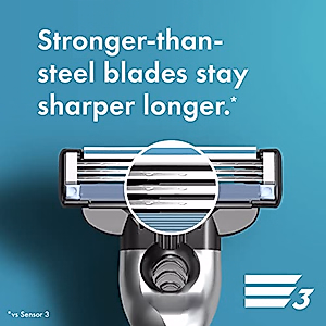 Gillette Mach3 Mens Razor with 1 Handle and 2 Razor Blade Refills