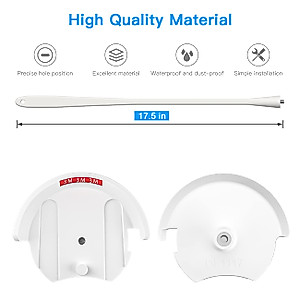 oioaahkeo Baby Monitor Mount for Babysense Video Baby Monitor V43 and HD S2 Camera (White,1Pack)