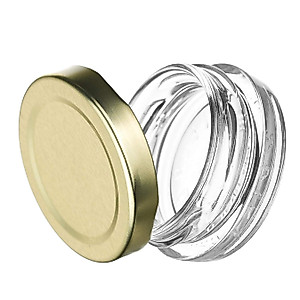 Caviar Line Small Mini Glass Jars With Tin Lids - 24 pack x 0.5 oz – All Purpose Empty Storage Jars