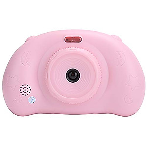 Children Camera, Simple and Smooth LCD Kid Camera Multi‑Function for Children for Catching(Pink)