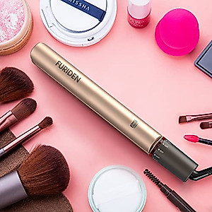 FURIDEN Hair Straightener, Flat Iron Hair Straightener, Hair Straightener and Curler 2 in 1, Flat Iron Curling Iron in One, Curling Straightening Iron Combo, Round Flat Iron