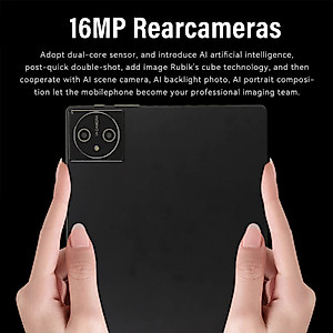 CUIFATI 10.1 Inch2 in 1 Tablet FHD Screen Octa Core Processor 8GB RAM 256GB ROM 5G WiFi Fast Charging 16MP Camera Tablet for Android 12 for Daily Entertainment Travel (US Plug)