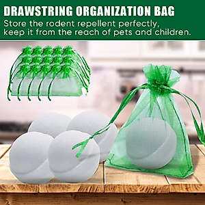 SEEKBIT 15 Pack White Rodent Repellent Peppermint Oil to Repels Mice and Rats Spider and Other Rodents, Rat Repellent for Home Garages RV Closets Trucks Car Engines, Mouse Deterrent for Keep Mice Out