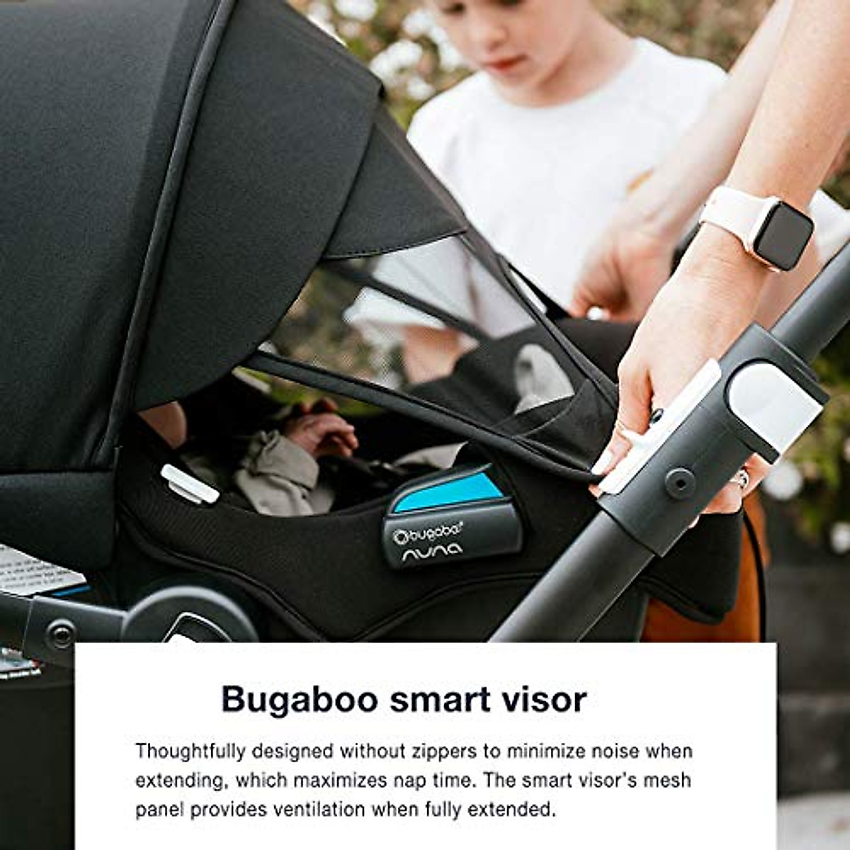Bugaboo Turtle by Nuna Car Seat + Base - Compatible with Bugaboo Fox, Fox 2 and Lynx Strollers Only - Fits Infants 4 to 32 Pounds - 5-Point Safety Harness - Lightweight Car Seat - Black