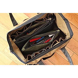 Coreflex 3 Pack Premium Tool Pouch Zipper Bag with internal pockets, 12inch Tool Bag, Multipurpose Storage pouch, Flat Bottom with YKK Zipper for Tools, Gadgets, Cosmetics, Stationary,Travel accessary