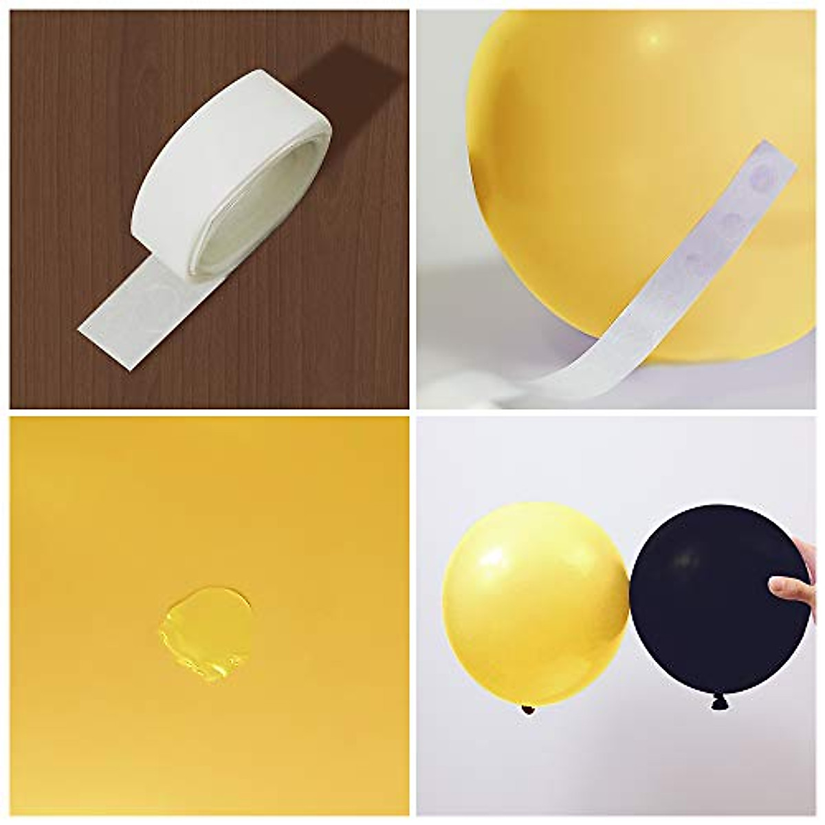 Navy Blue Balloon Garland Arch Kit 134pcs, Metallic Gold and Blue Balloons Party Supplies Background Decoration for Graduation Baby Shower Birthday Wedding Ceremony Anniversary with Ballon Stripand