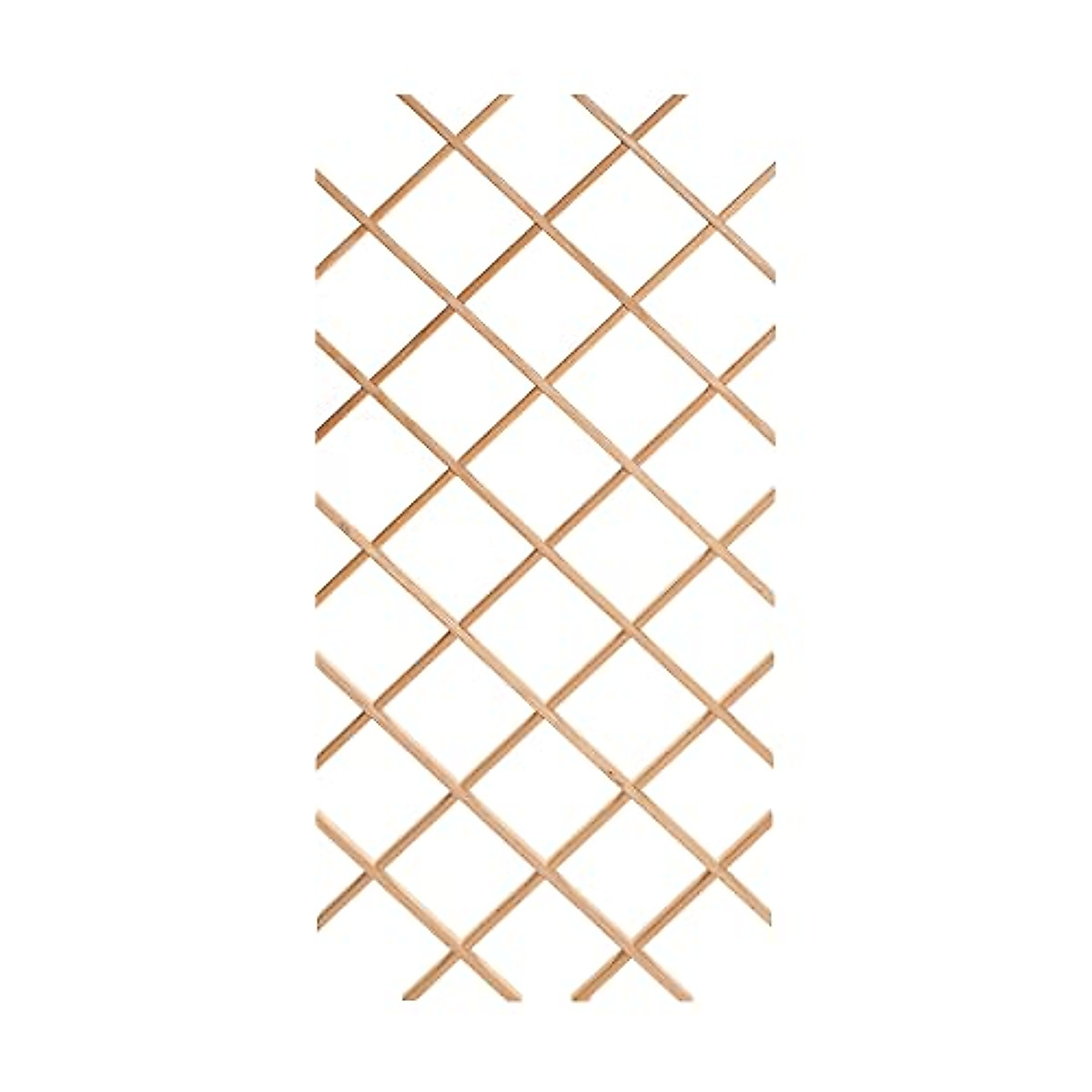 14-Bottle Trimmable Wine Rack Lattice Panel Inserts in Unfinished Solid North American Red Oak