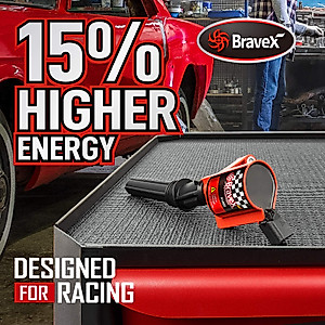 High Performance Ignition Coil 8 Pack For Ford F-150 F-250 F-350 4.6L 5.4L V8 CROWN VICTORIA EXPEDITION MUSTANG LINCOLN MERCURY Upgrade Compatible with DG508 DG457 DG472 DG491 (RED)