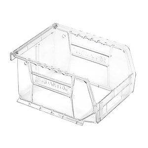Hudson Exchange 5-1/2" x 4" x 3" Plastic Stackable Storage Bin and Hanging Container (Crystal Clear)