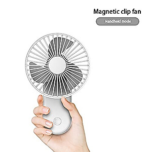 FENGCHUANG USB Powered Clip on Fan,Magnetic Small Desk Fan,Portable Personal Fan with Three Speed Adjustment,Mini Desk Fan Clip Fan for Baby Stroller,Bed,Outdoor