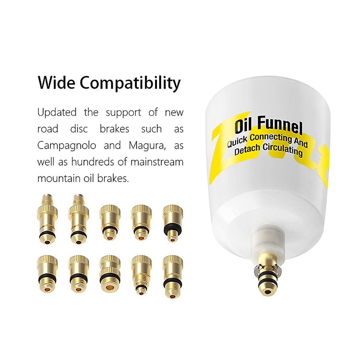 Letgoing Mountain Bike Hydraulic Disc Brake DOT Mineral Oil Bleed Kit for AVID Formula Hanyes Echo Shimano Tekro HS33 Magura Nutt (2022 STD)