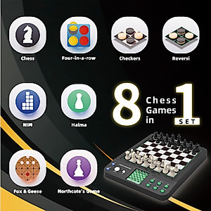iCore Electronic Chess Set - Teach and Play with The Smart Chess Computer Game Board - Ideal for Beginners and Improving Players