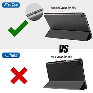 ProCase Smart Case for Galaxy Tab a7 10.4 Inch 2022 2020 (SM-T509 T500 T503 T505 T507), Protective Stand Case Hard Shell Cover for 10.4 Inch Galaxy Tab a7 10.4 -Black