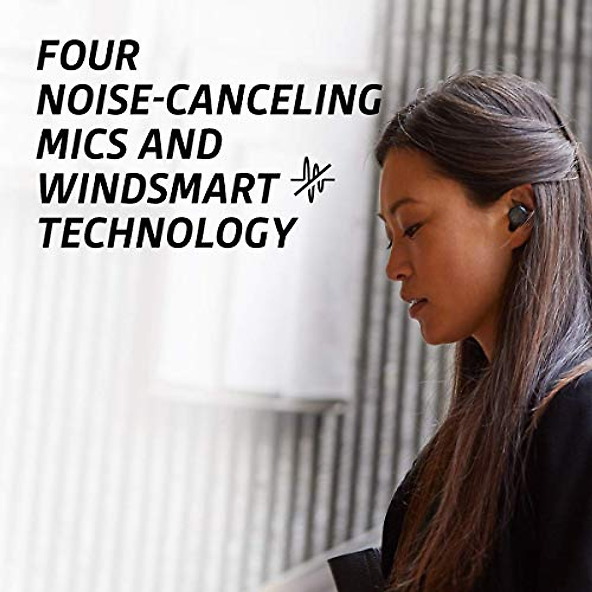 Plantronics BackBeat PRO 5100 True Wireless In-Ear Headphones - Black (Renewed)