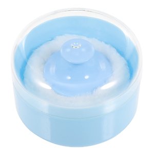 2pcs Fluffy Body Case Talcum Puff Container Kits with Puff for