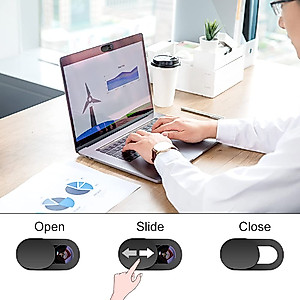 6PCS Ultra Slim Design Laptop Camera Covers Webcam Cover Security Camera Privacy Covers Protect Your Privacy Security for Mobile Phone, Laptop, PC