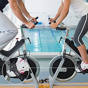 2 Pairs Exercise Bike Pedal Straps Universal Pedal Straps of 1.7 x 12 Inch for Exercise Cycle Home or Gym